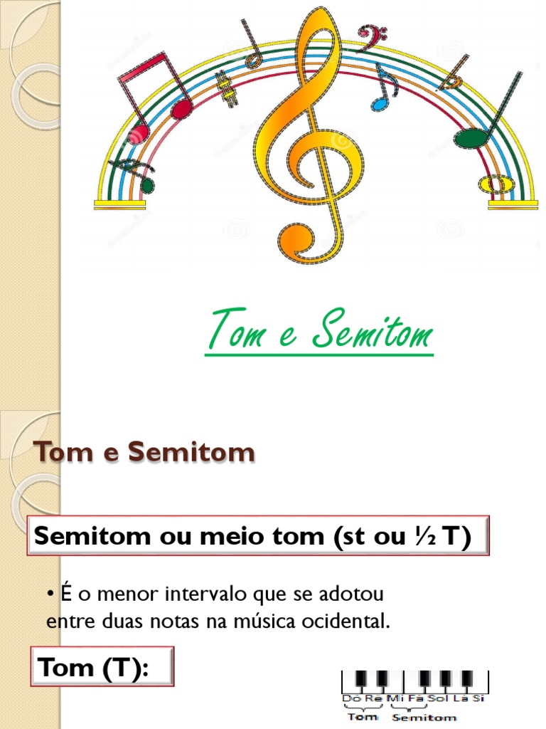 Tom e Semiton e Intervalos e Escalas - PPTX | PDF | Intervalo (música ...