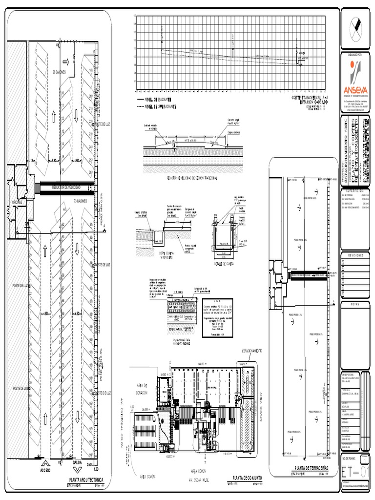 ET-01 Plantas Estacionamiento | PDF
