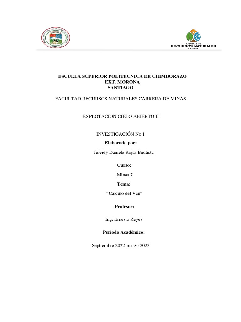 Cálculo del VAN: Fórmulas y Ejemplos | PDF | Flujo de efectivo | Economias