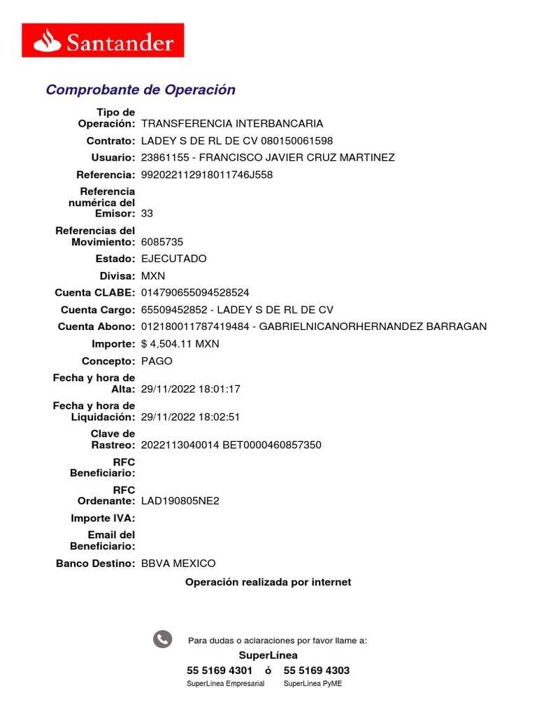 Ladey STDR XK Net Nom Gabriel Nicanor Hernandez Pago $4,504.11 | PDF ...