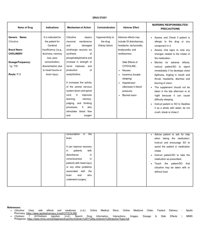Cholinerv - DS | PDF | Traumatic Brain Injury | Brain