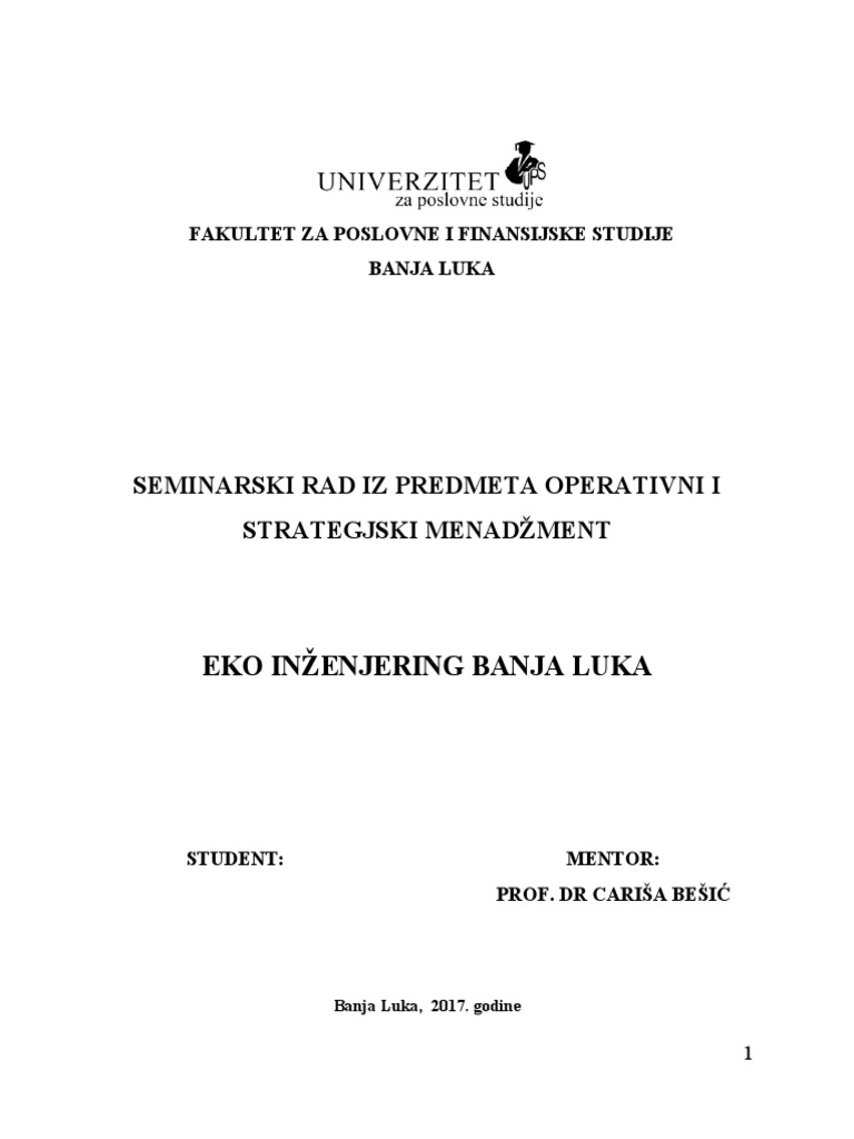 Eko Inženjering | PDF