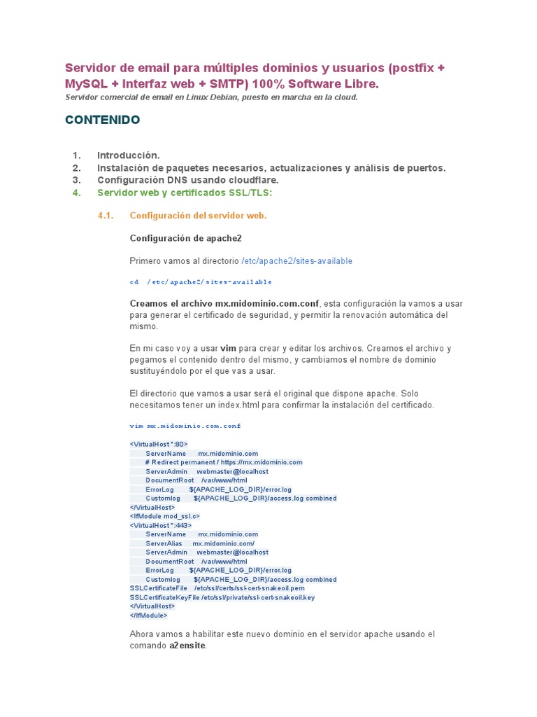 Servidor Web Certificados Ssl Tls Pdf Red Mundial Internet Y Web