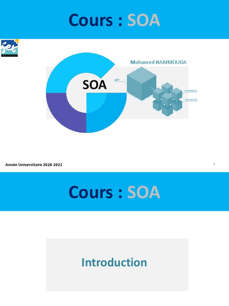 Courssoav1 PDF | PDF | Architecture orientée services | Génie logiciel