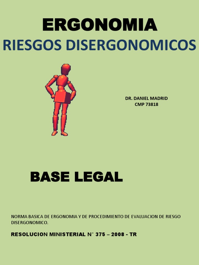 Ergonomia - Riesgos Disergonomicos - Rumi | PDF | Factores humanos y ergonomía