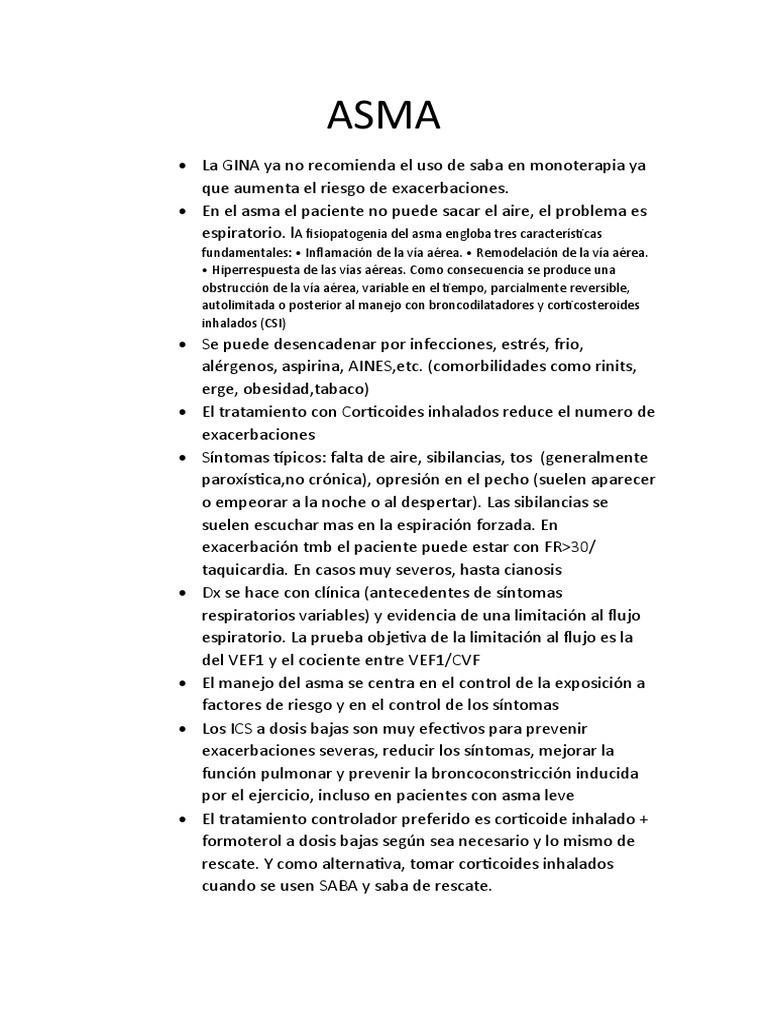 Corticoides en el manejo del asma | PDF | Asma | Especialidades Medicas
