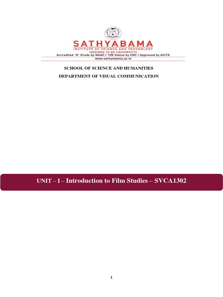 Introduction To Film Studies | PDF