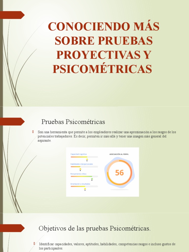 Pruebas Psicometricas | PDF | Cociente de inteligencia | Inteligencia