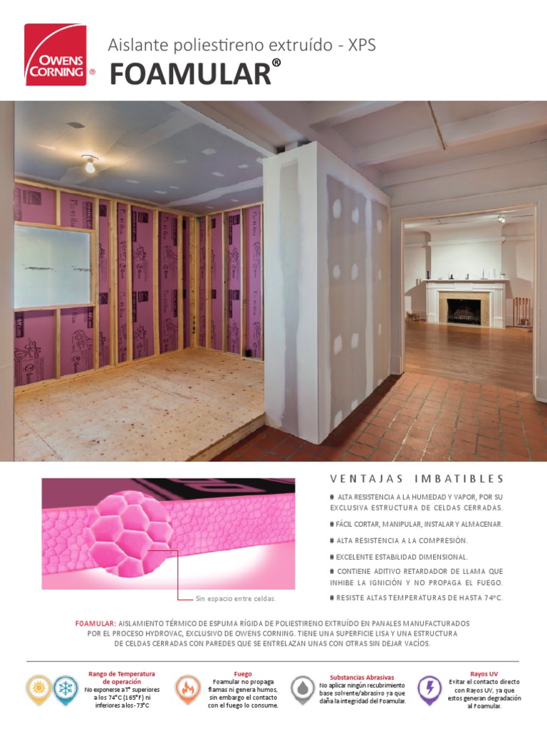Foamular Web | PDF | Aislamiento térmico | Materiales