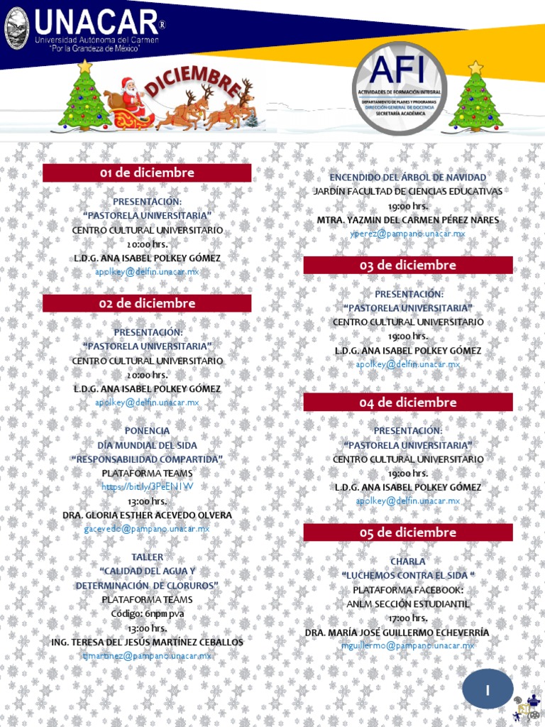 Afis Diciembre 2022 | PDF