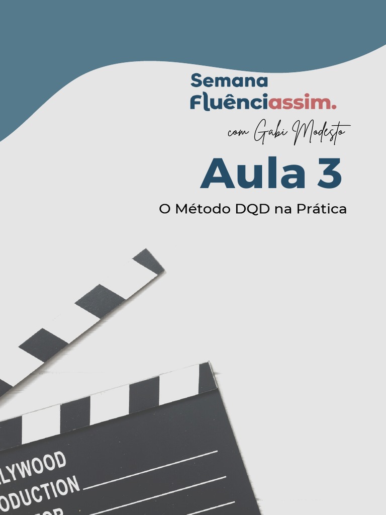 Aula 3 - Semana Fluênciassim | PDF | Música gravada