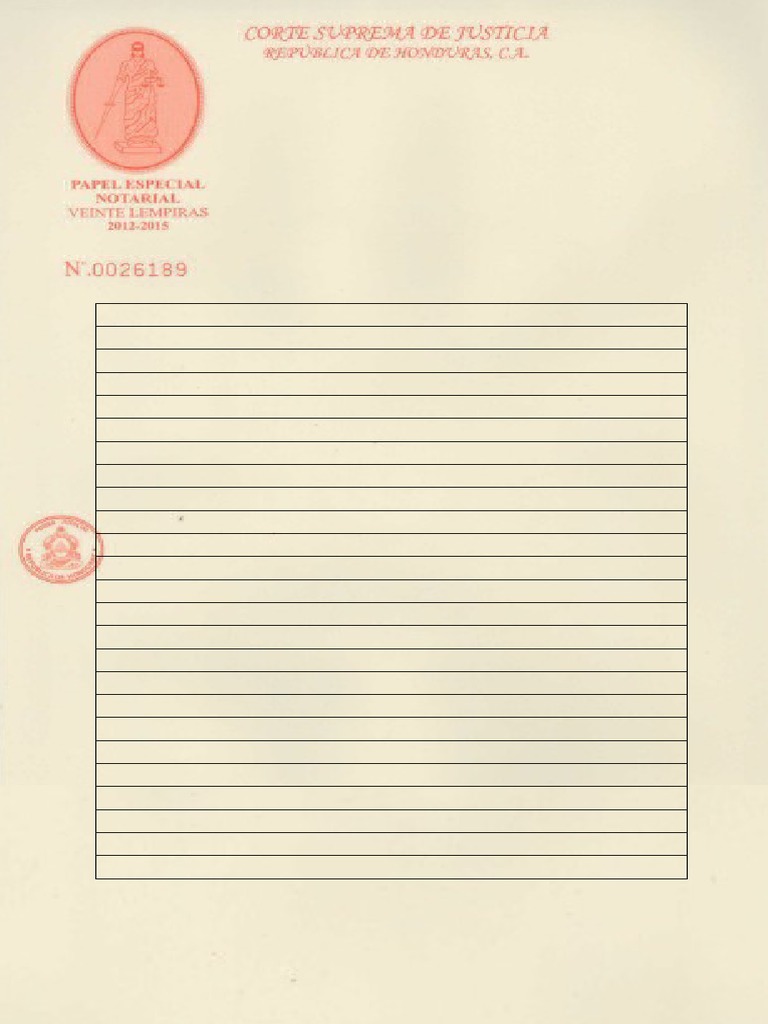 Papel Notarial Principal | PDF