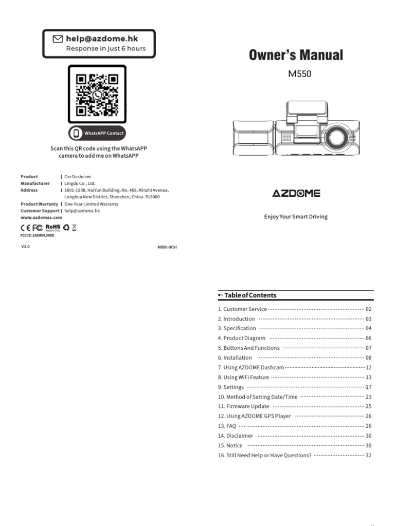 AZDOME M550 Manual | PDF | Computing | Computer Engineering