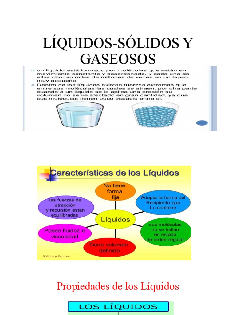 Propiedades de Sólidos, Líquidos y Gases | PDF | Tecnología