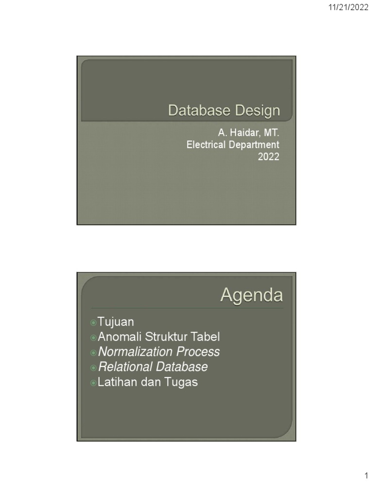 Perancangan Database | PDF