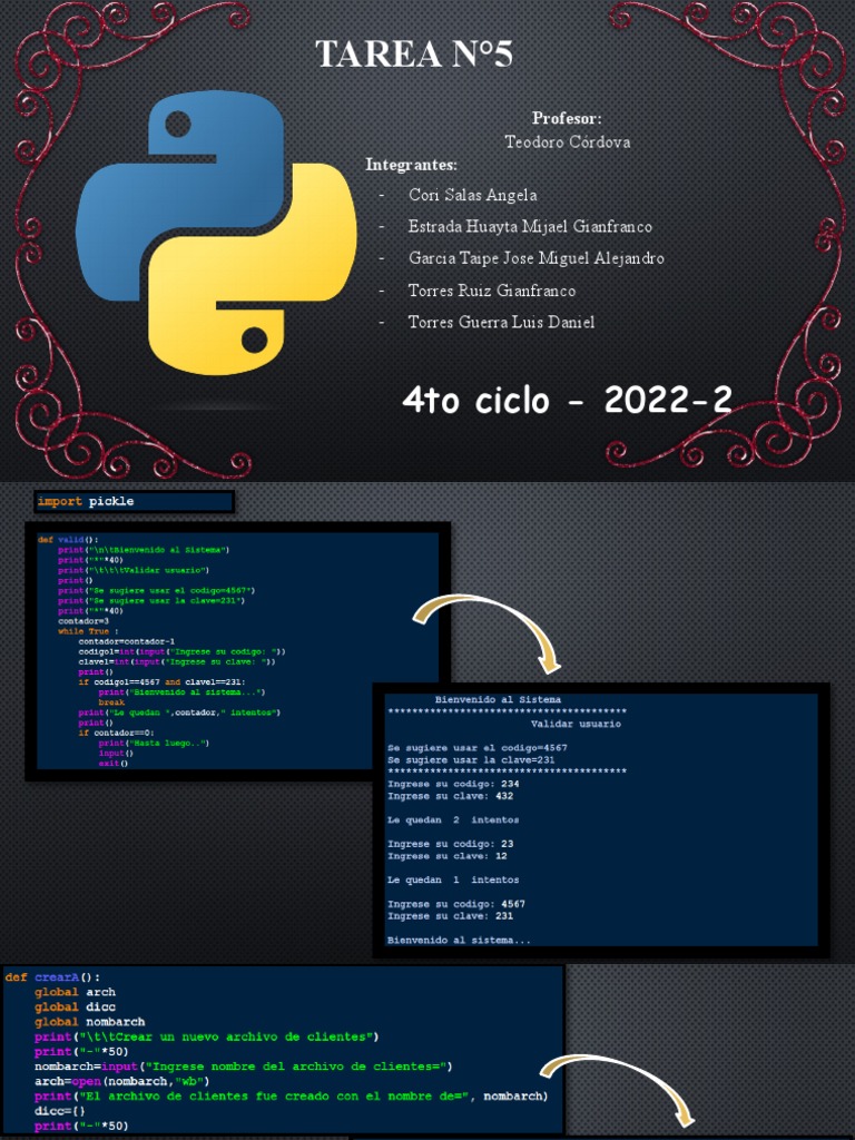 Expo Python PC 3 | PDF | Relaciones personales, crianza y desarrollo personal