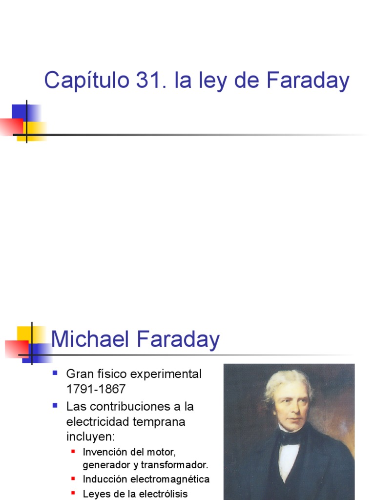 Ley de Faraday | PDF | Inducción electromagnética | Corriente eléctrica