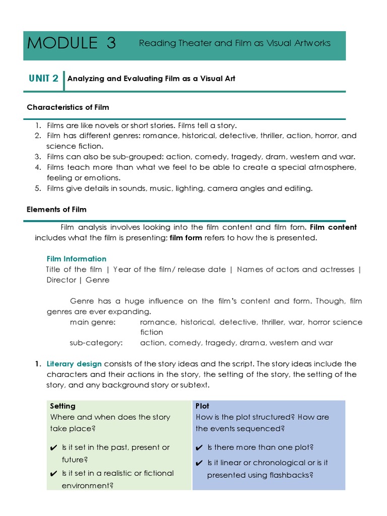 Unit 2 - Film | PDF | Camera | Lighting