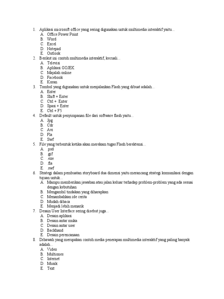 Multimedia Interaktif dan Software Terkait | PDF | Game & Aktivitas | Komputer
