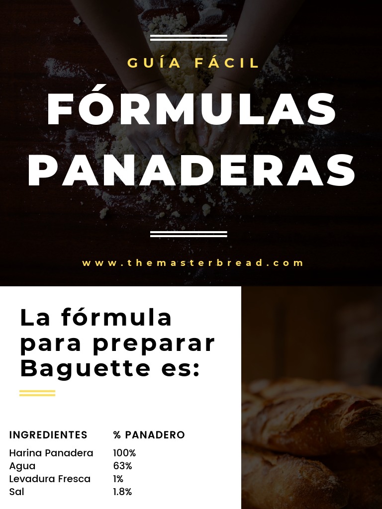 Guia Formula Panadera | PDF | Cocina, comidas y vino