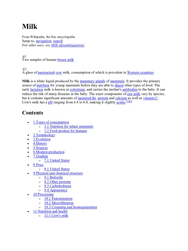 C Is A White Liquid Produced by The: From Wikipedia, The Free ...