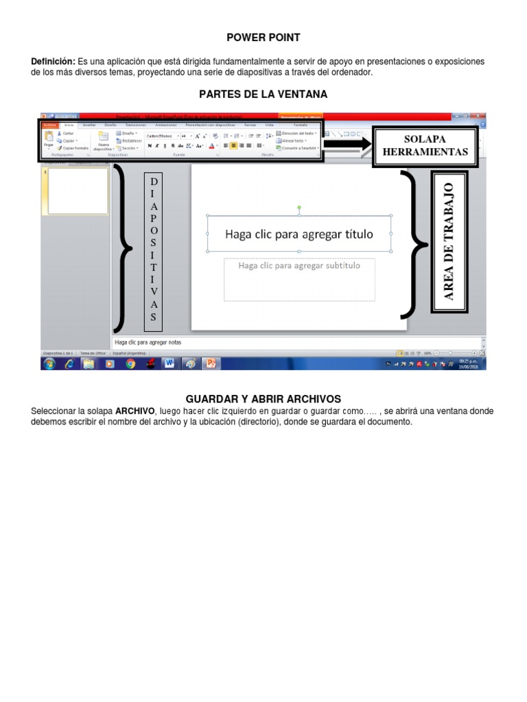 Guía Completa de PowerPoint: Funciones y Uso | PDF | Microsoft ...