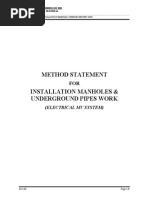 Method of Statement Street Light Installation | PDF