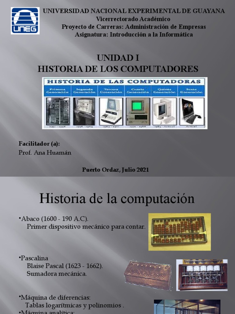 Historia de Los Computadores | PDF | Ciencias de la Computación ...