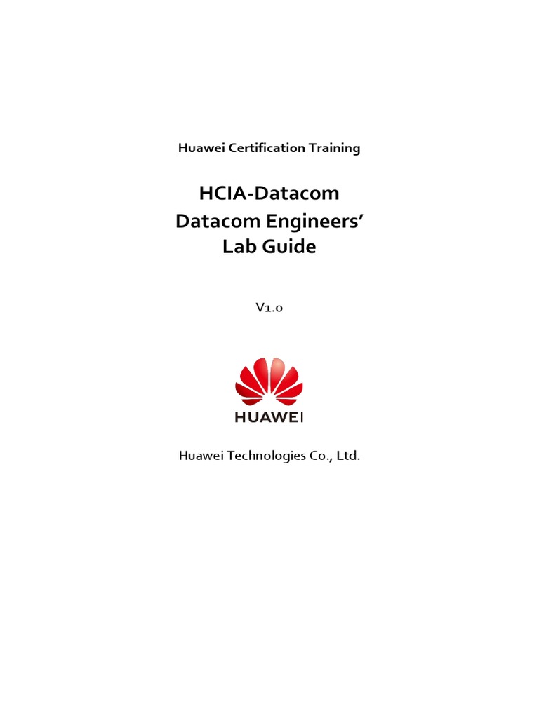 HCIA-Datacom V1.0 Lab Guide | PDF | Computer Network | Command Line ...