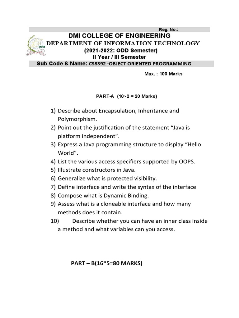 Oops Set B Pdf Class Computer Programming Method Computer Programming 