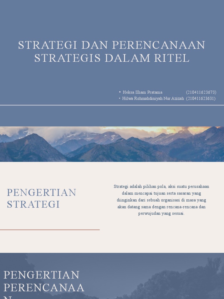 Strategi & Perencanaan Ritel | PDF | Karier & Perkembangan | Bisnis
