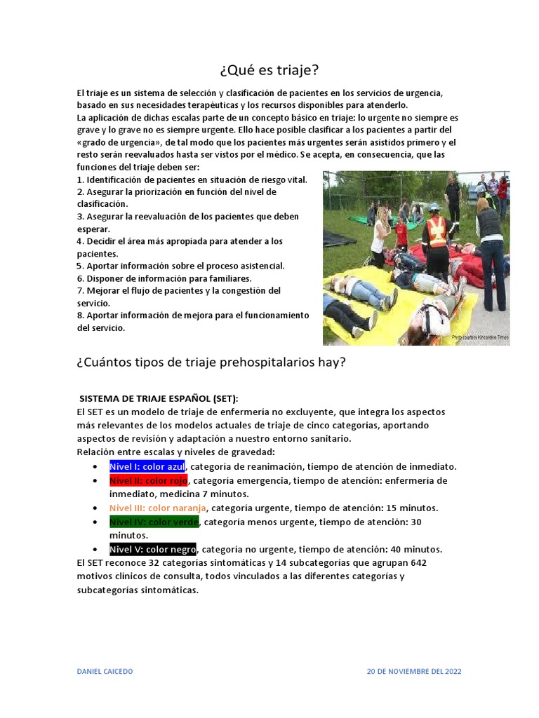 Qué Es Triaje | PDF | Enfermedades y trastornos humanos ...