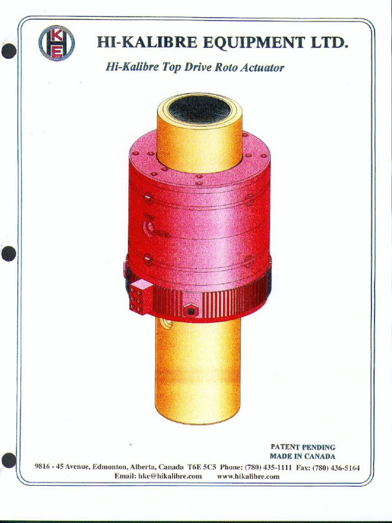 3086 Actuator and Mud Valve | PDF | Valve | Actuator
