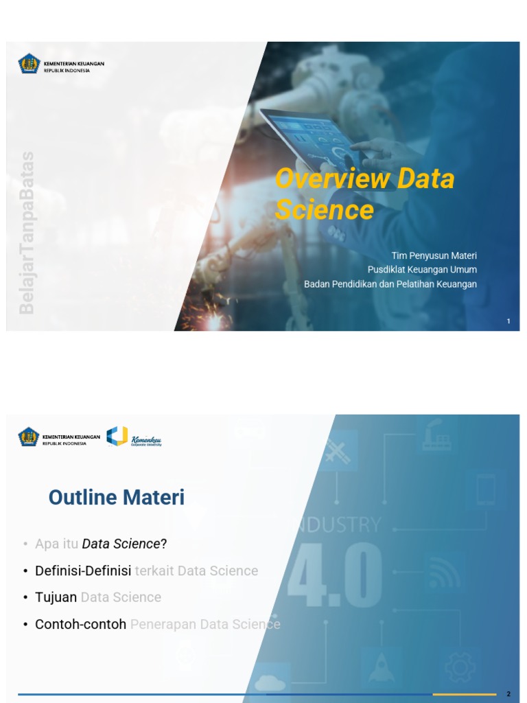 Overview Data Science Kementerian Keuangan | PDF