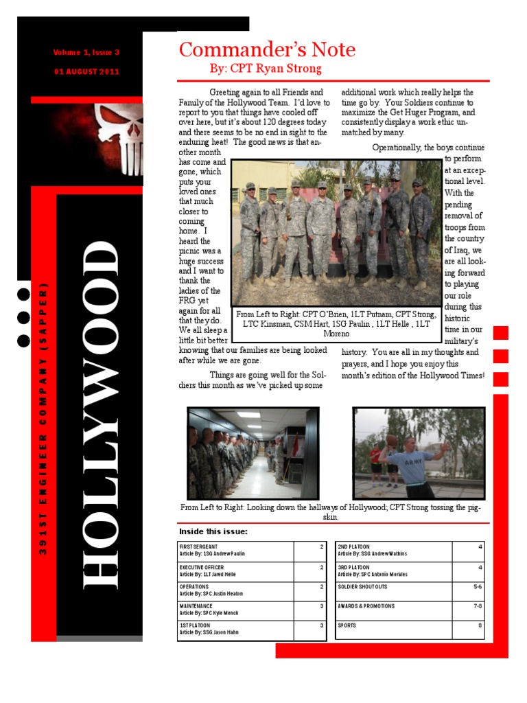 Commander's Note: By: CPT Ryan Strong | PDF | Military | Military Science