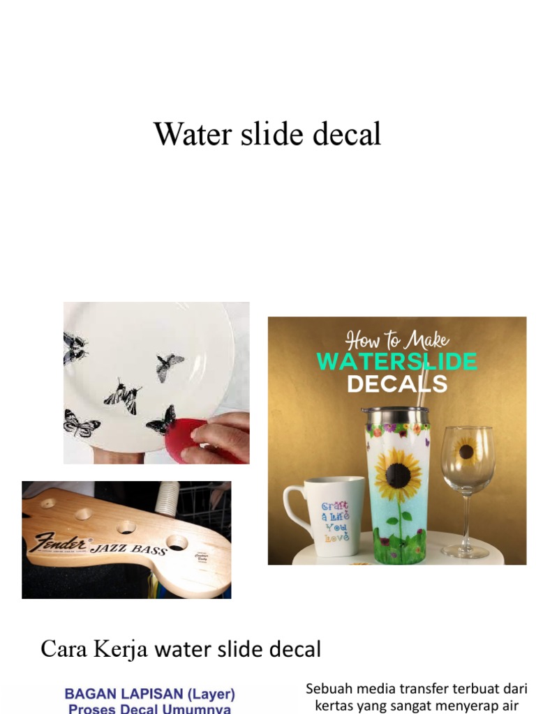 Water Slide Decal | PDF