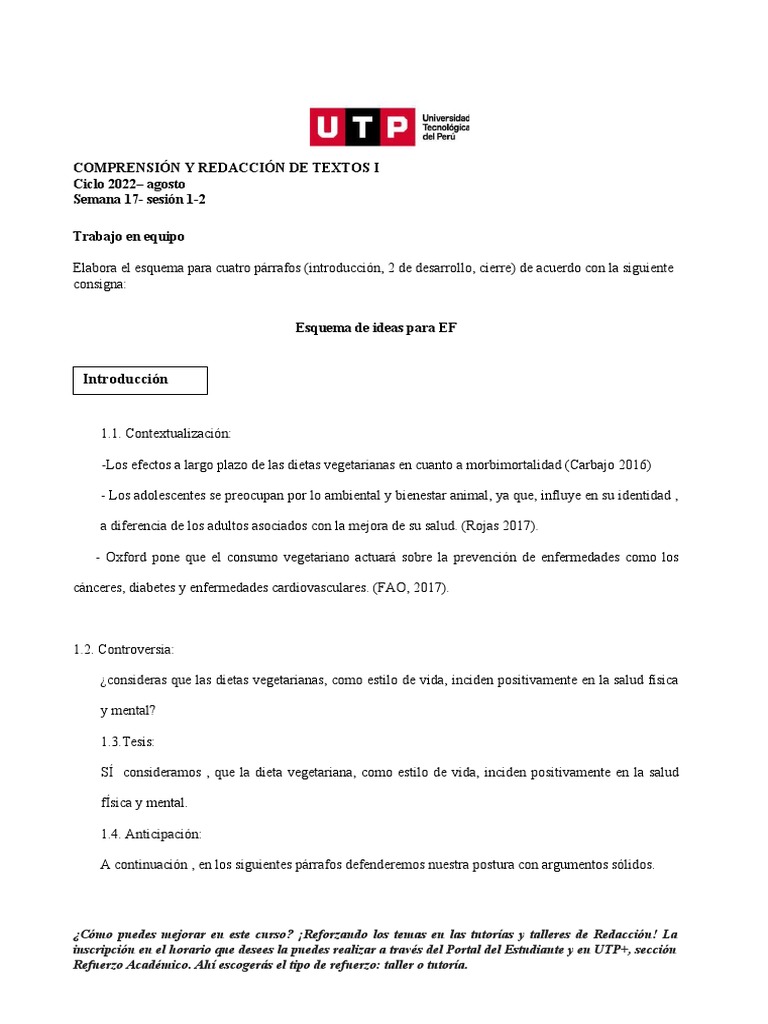 Esquema FinaL | PDF | Dieta | Vegetarianismo