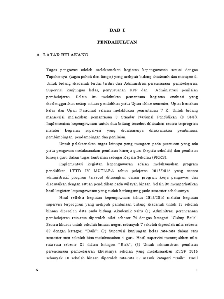 Program Kerja Pengawas Kelompok II | PDF