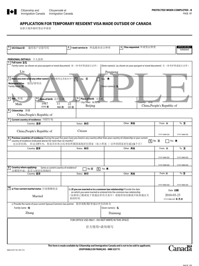 Imm 5257: Fill Out Sign Online DocHub, 45% OFF