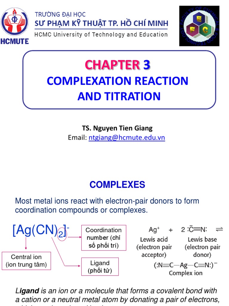Chap 3. Complexation ReactionTitration | PDF | Coordination Complex | Chemistry