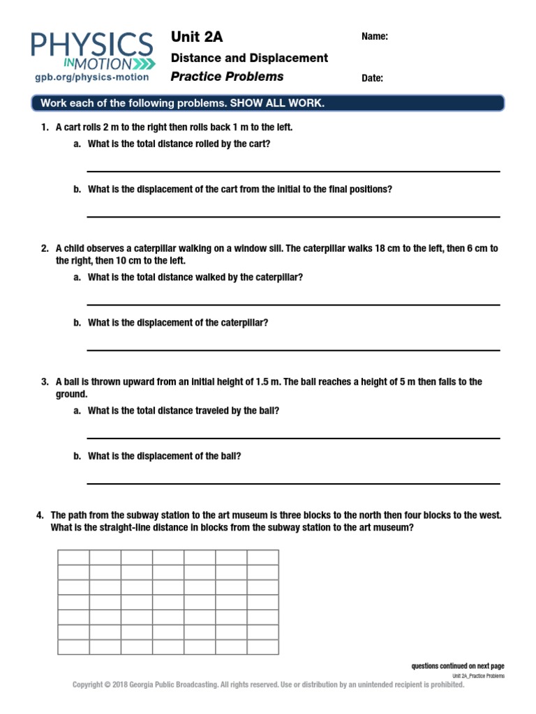 Unit 2a Practice Problems 0 | PDF