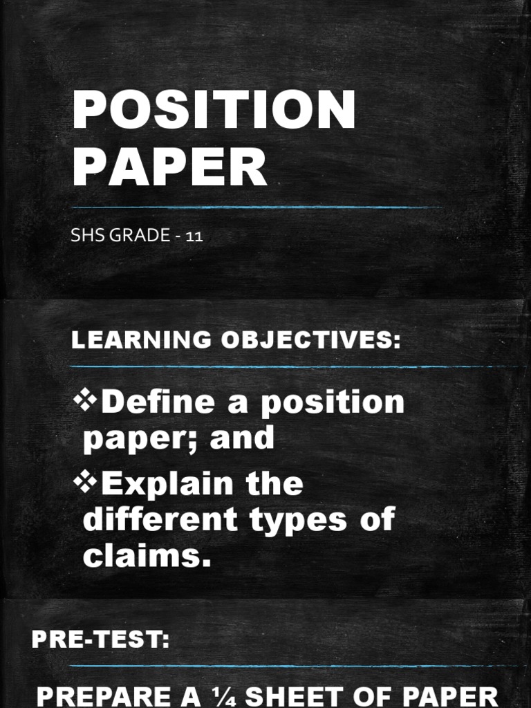 Shs Position Paper | PDF | Educational Technology | Argument