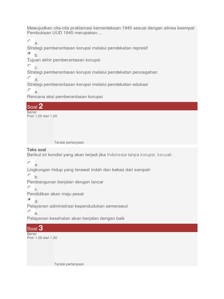Sebelum Memulai Pembelajaran (Pre Test) | PDF