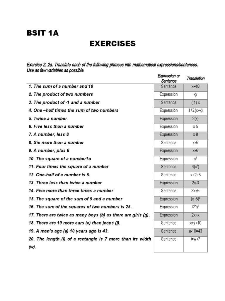 Exercise 2.2a (MMW) | PDF
