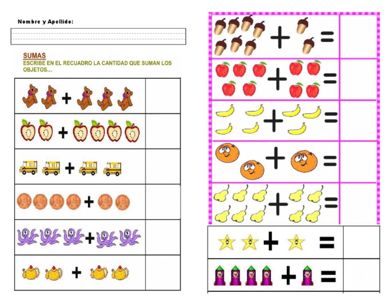 Tarea de Matemática 5 Años | PDF