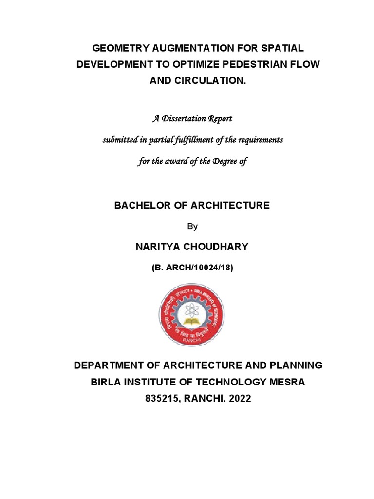 Geometry Augmentation For Spatial Development To Optimize Pedestrian Flow and Circulation. | PDF ...