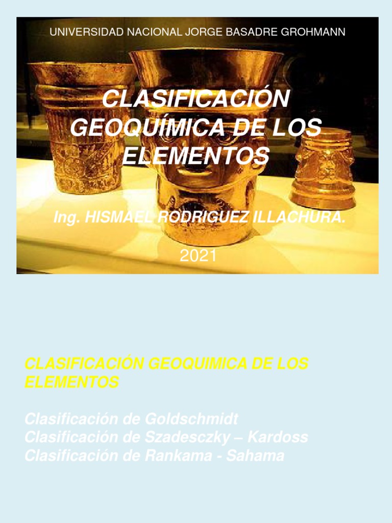 III Clasificacion Geoquimica de Los Elementos 2021 | PDF | Geoquímica ...