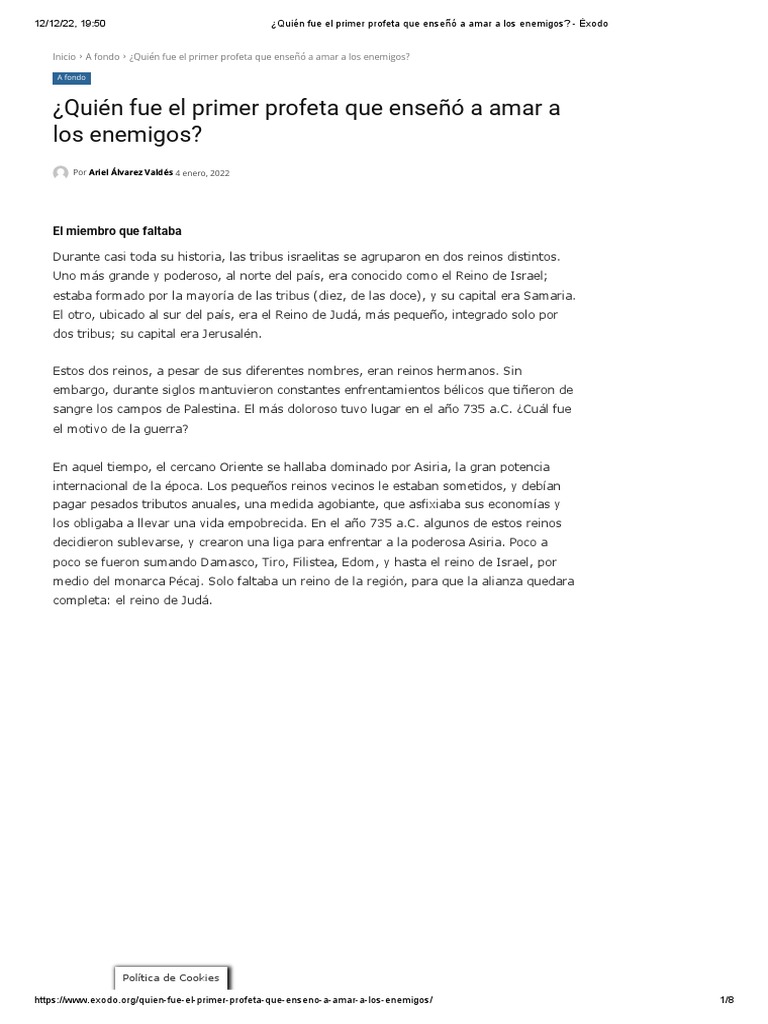 Ariel Álvarez Valdés (2021) - ¿Quién Fue El Primer Profeta Que Enseñó A ...