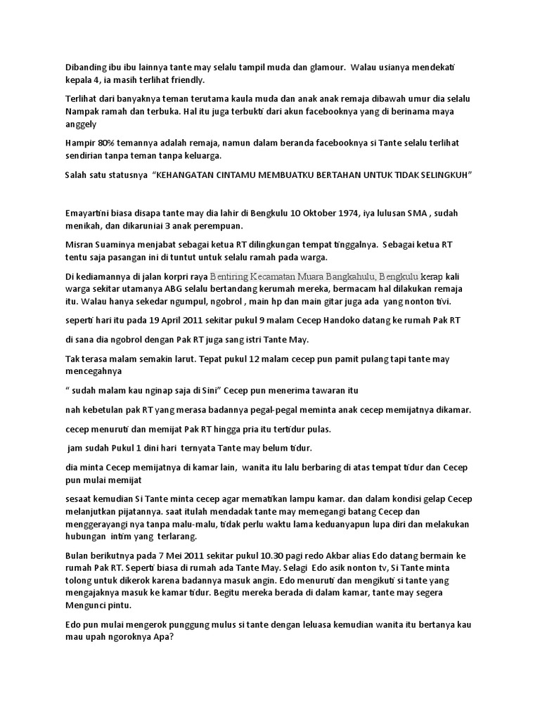 Dibanding Ibu Ibu Lainnya Tante May Selalu Tampil Muda Dan Glamour | PDF