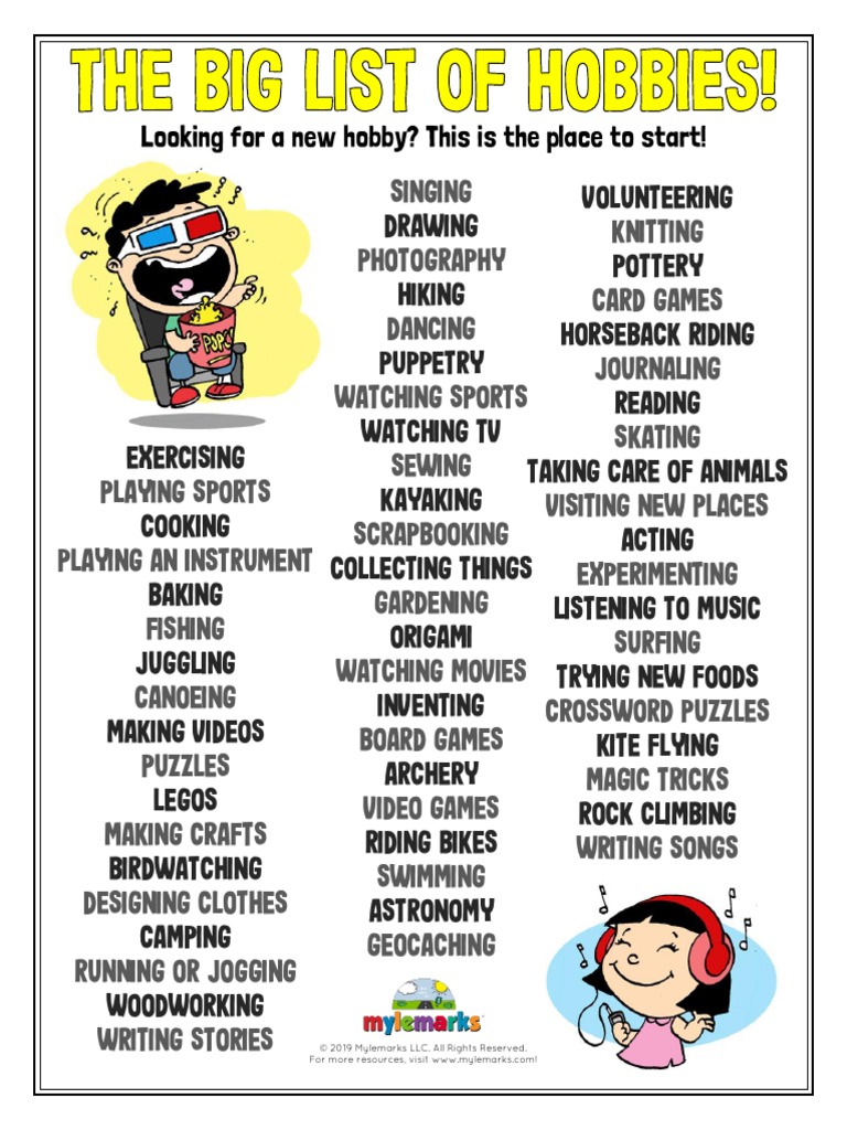 List of Hobbies | PDF